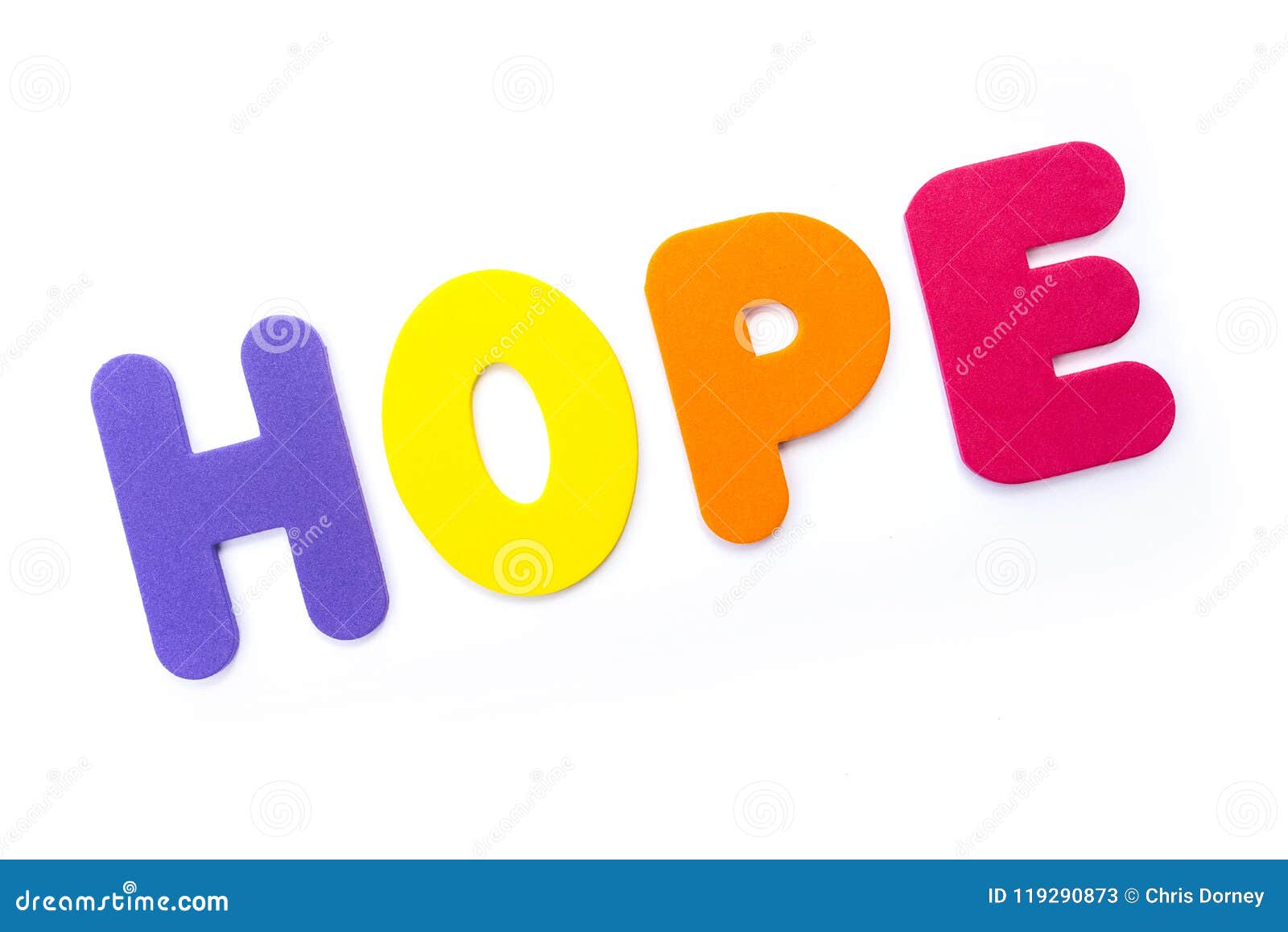 The word HOPE stock image. Image of anticipate, dreams - 119290873