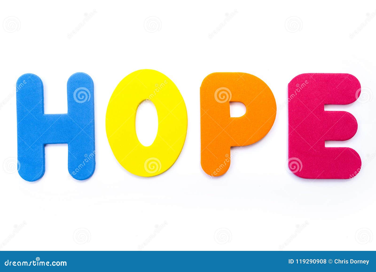 The word HOPE stock photo. Image of dreaming, bright - 119290908