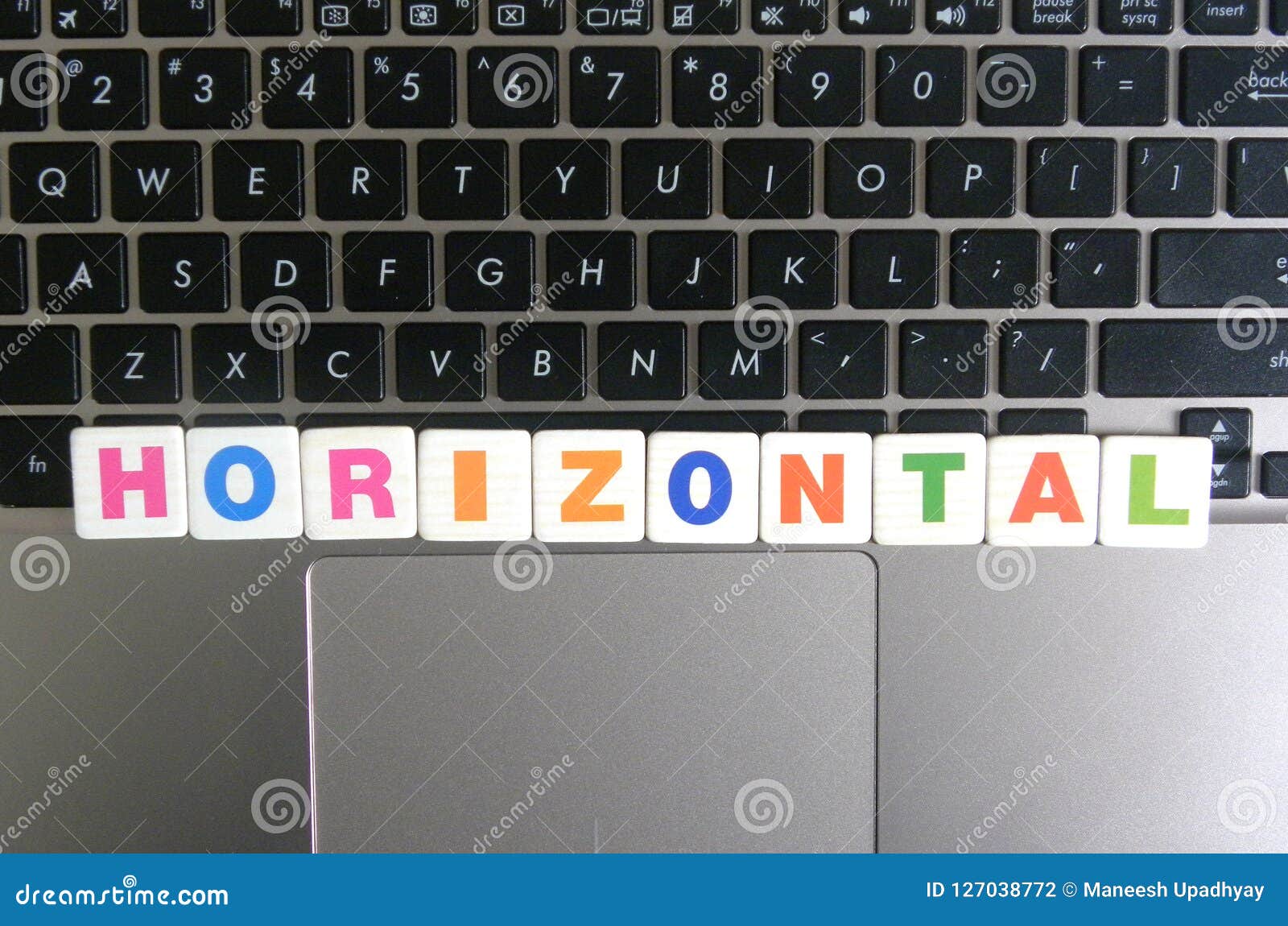 Word Horizontal on Keyboard Background Stock Photo - Image of ...