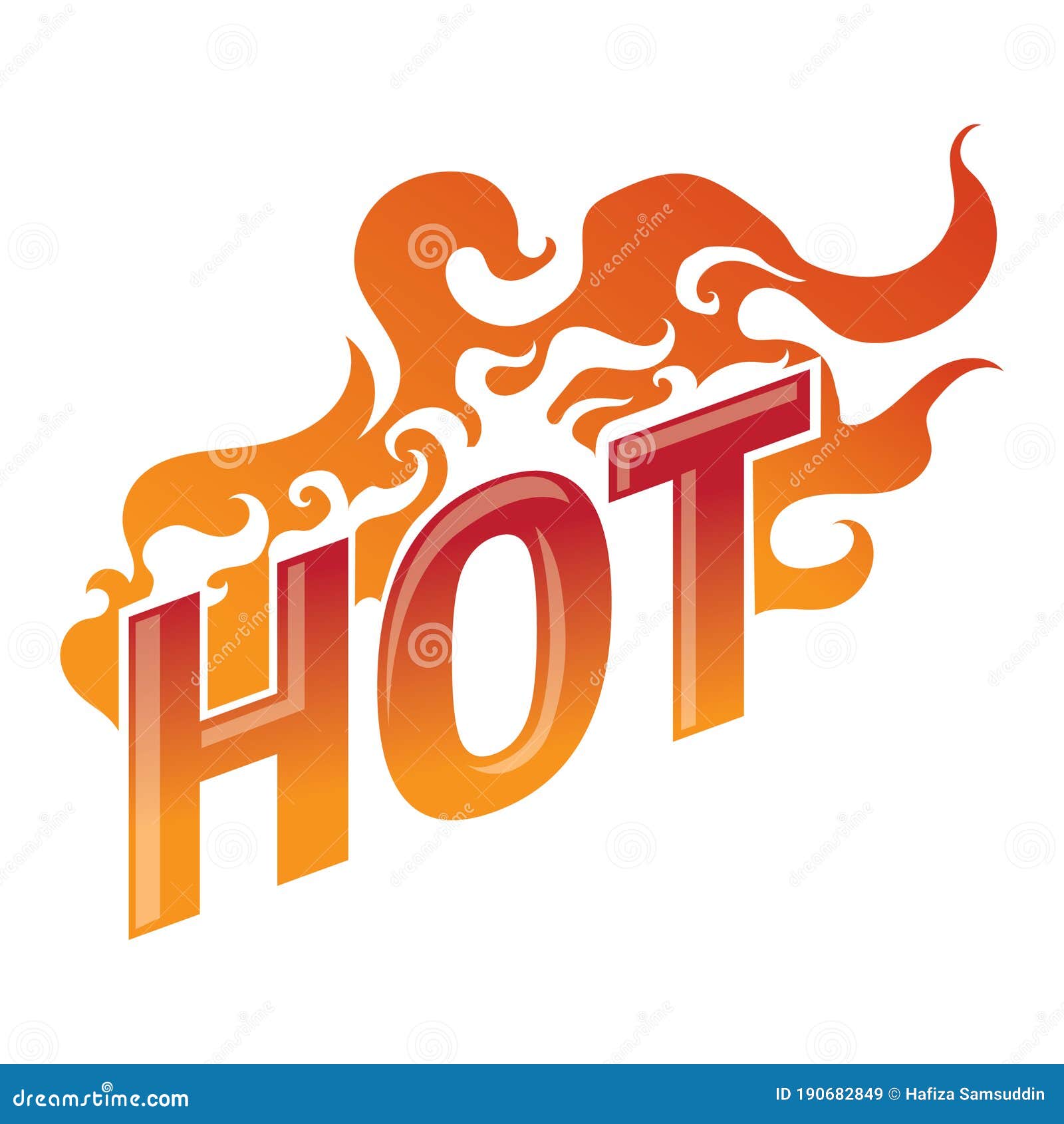 Print stock vector. Illustration of stylised, flames - 190682849