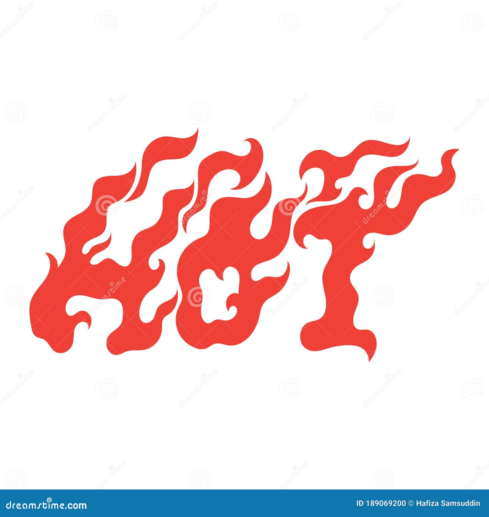 Word Hot. Vector Illustration Decorative Design Stock Vector ...