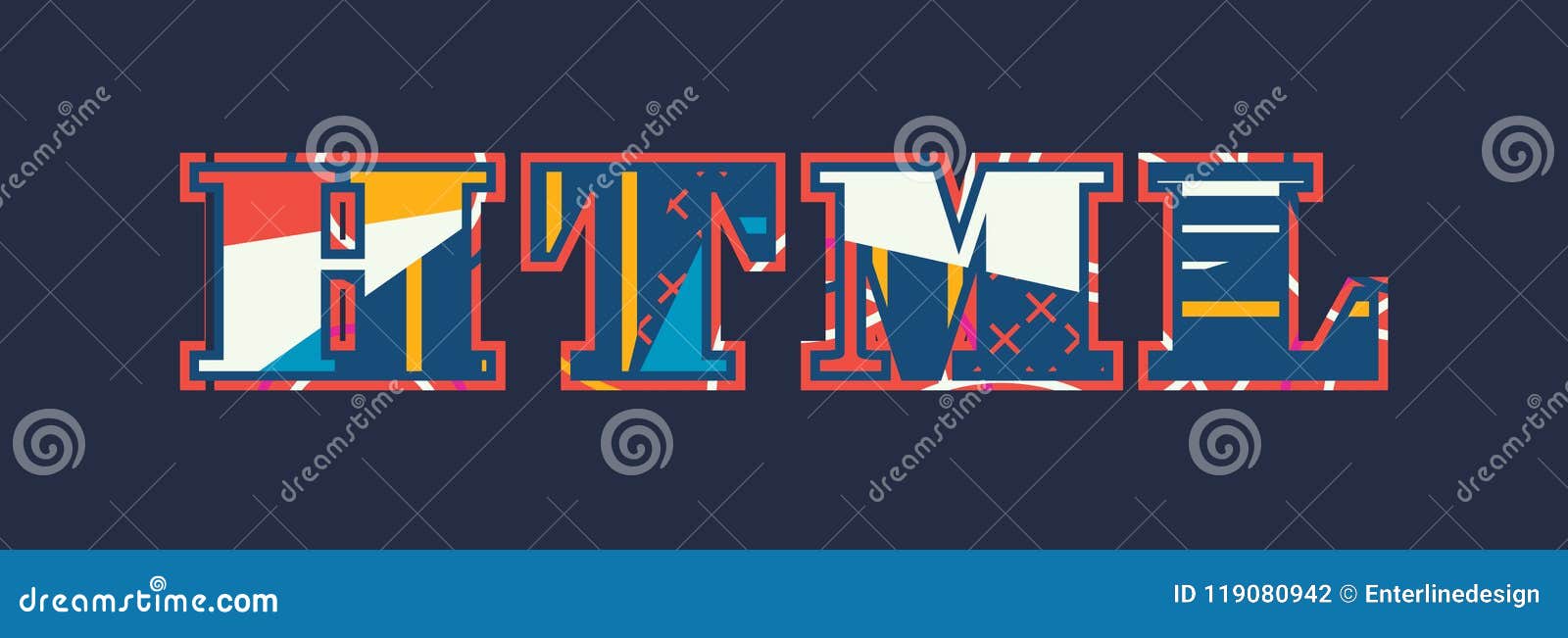 HTML Concept Word Art Illustration Stock Vector - Illustration of ...
