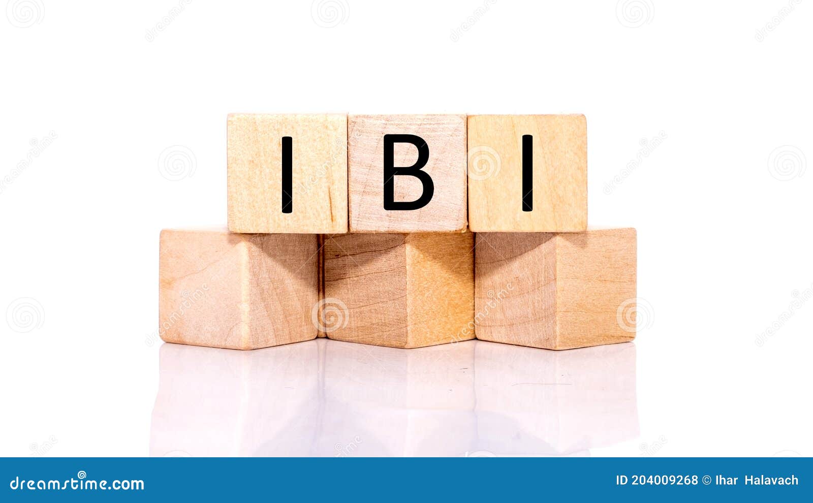 Word IBI Composed of Wooden Letters. Wooden Blocks Stock Photo - Image ...
