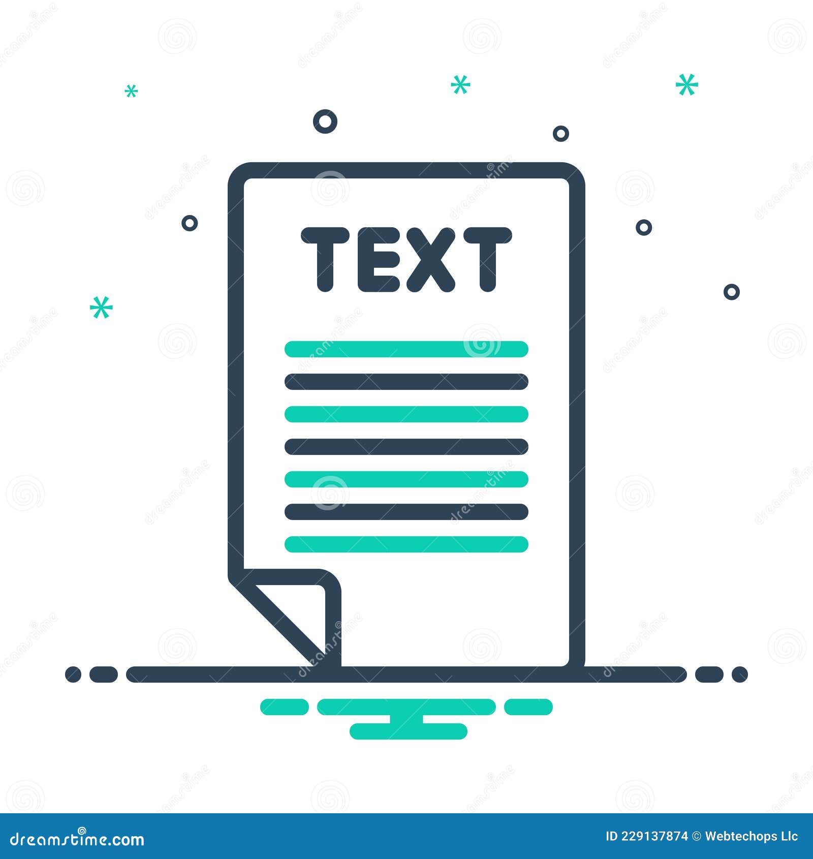 Mix Icon for Word, Letter and Text Stock Vector - Illustration of ...
