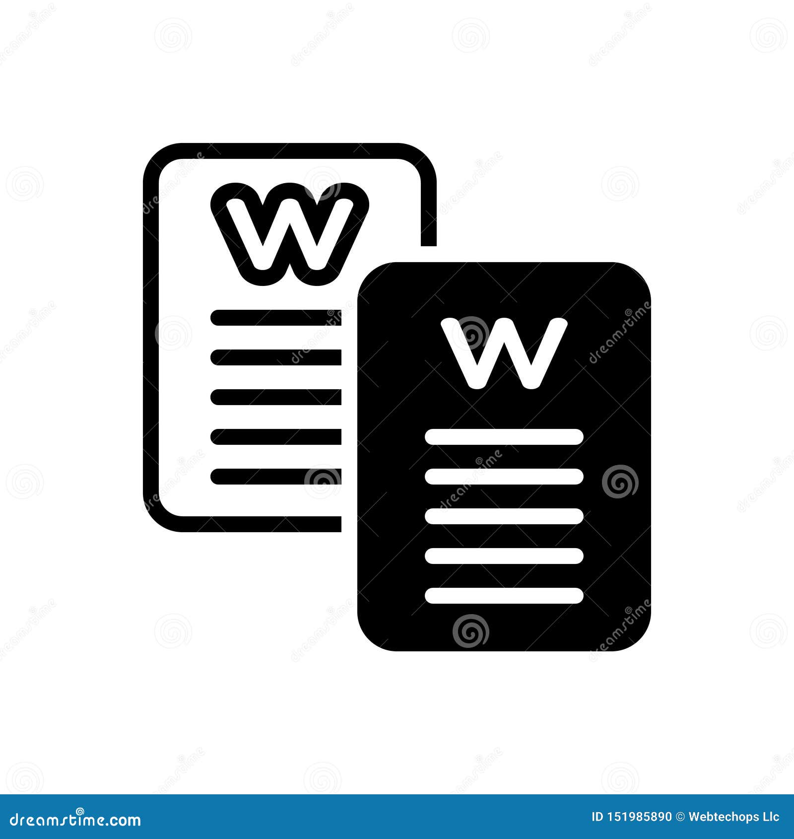 Black Solid Icon for Word, Script and Words Stock Vector - Illustration ...