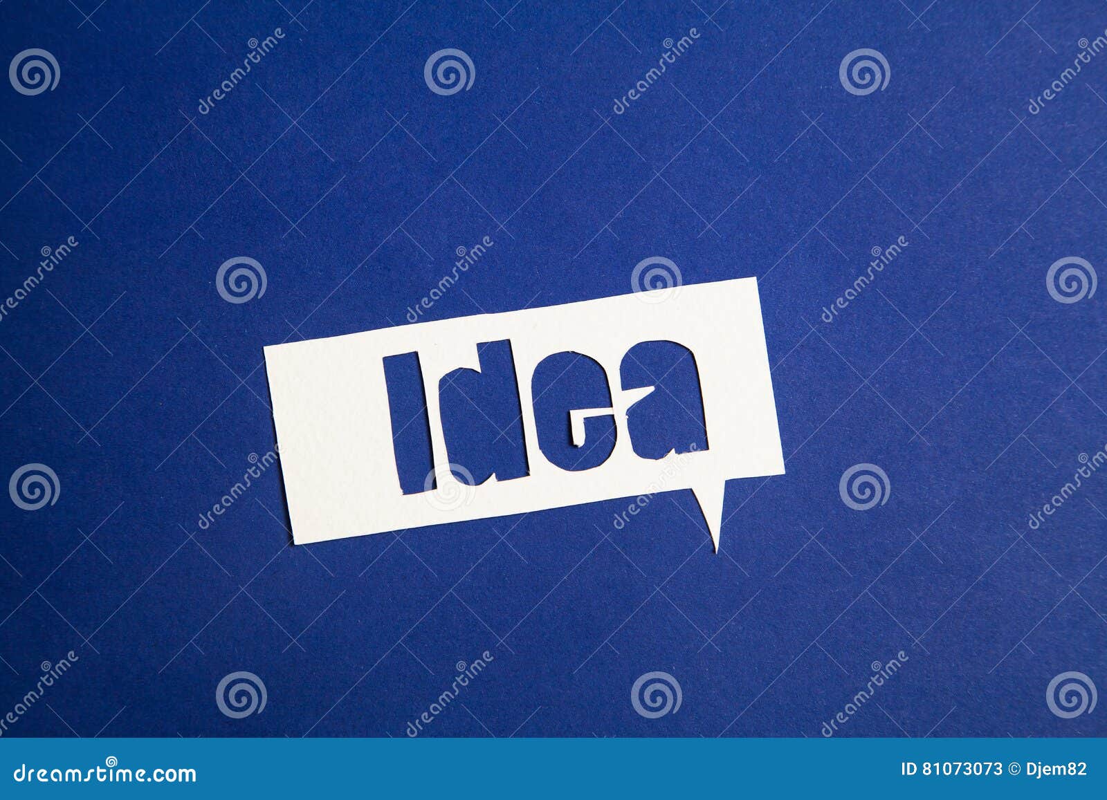 The Word Idea in Speech Bubble Stock Image - Image of banner, concept ...