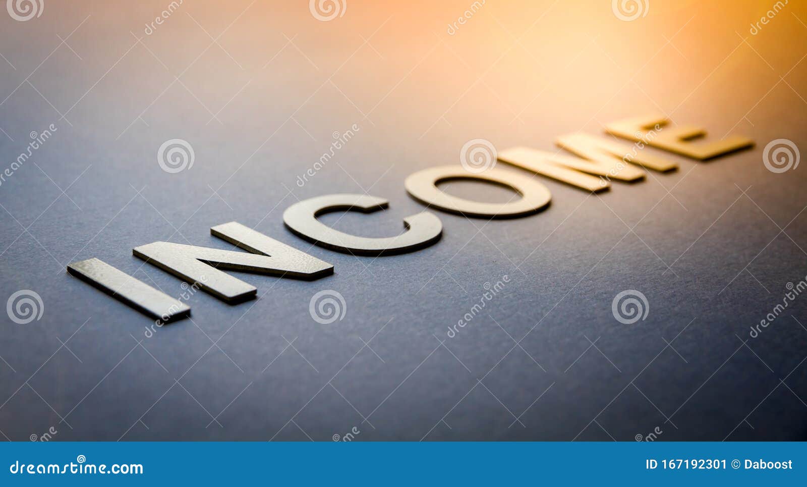 Word Income Written with White Solid Letters Stock Image - Image of ...
