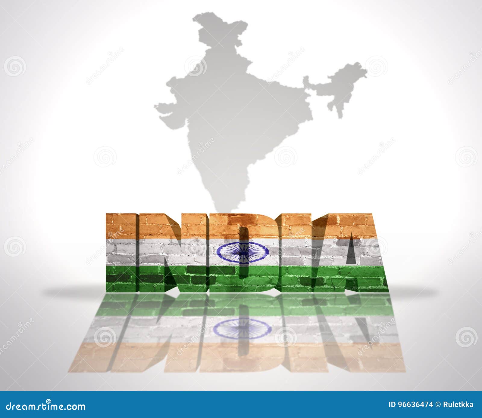 Word India on a Map Background Stock Illustration - Illustration of ...