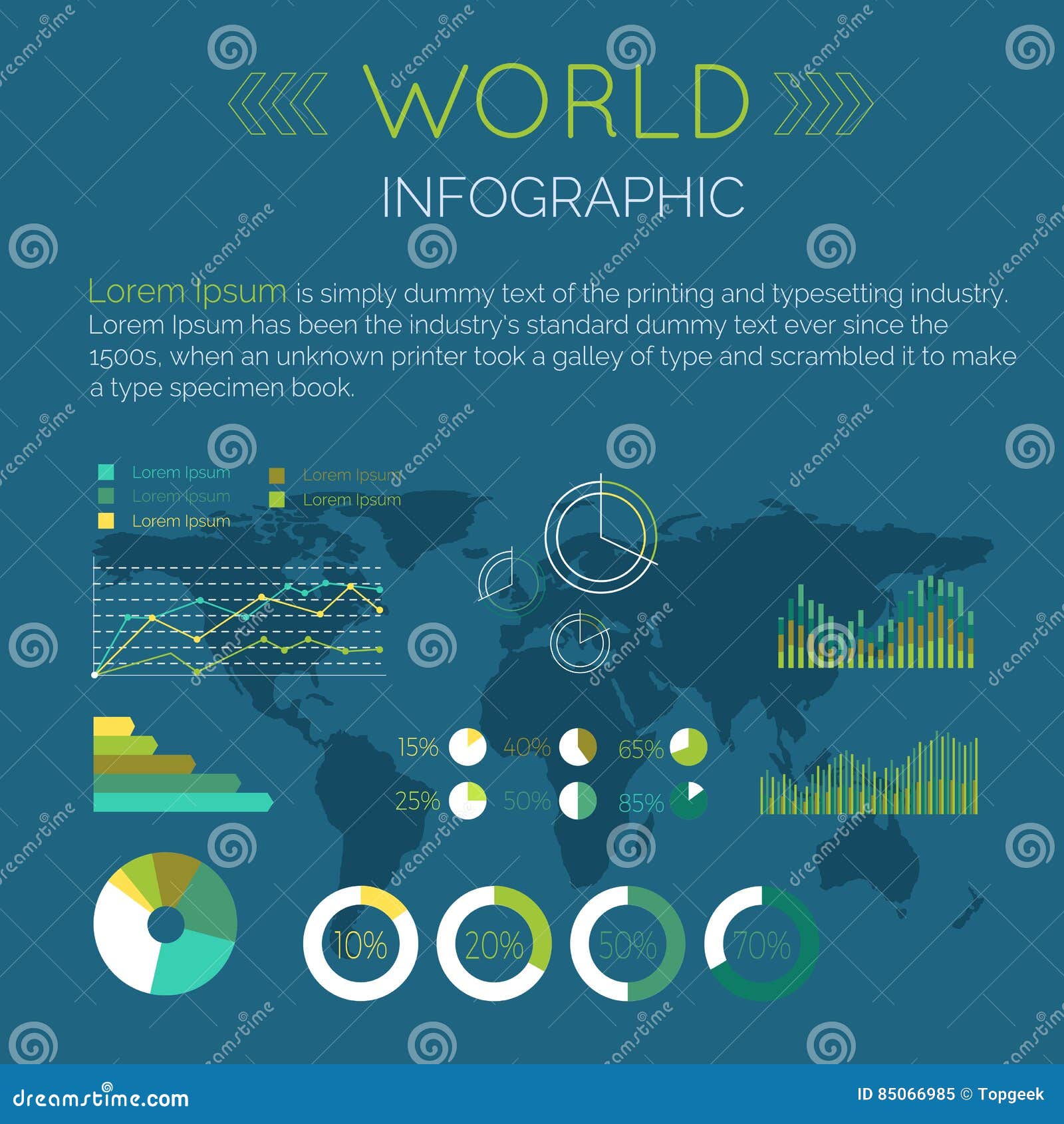 Word Infographic Flat Design Vector Illustration Stock Vector ...
