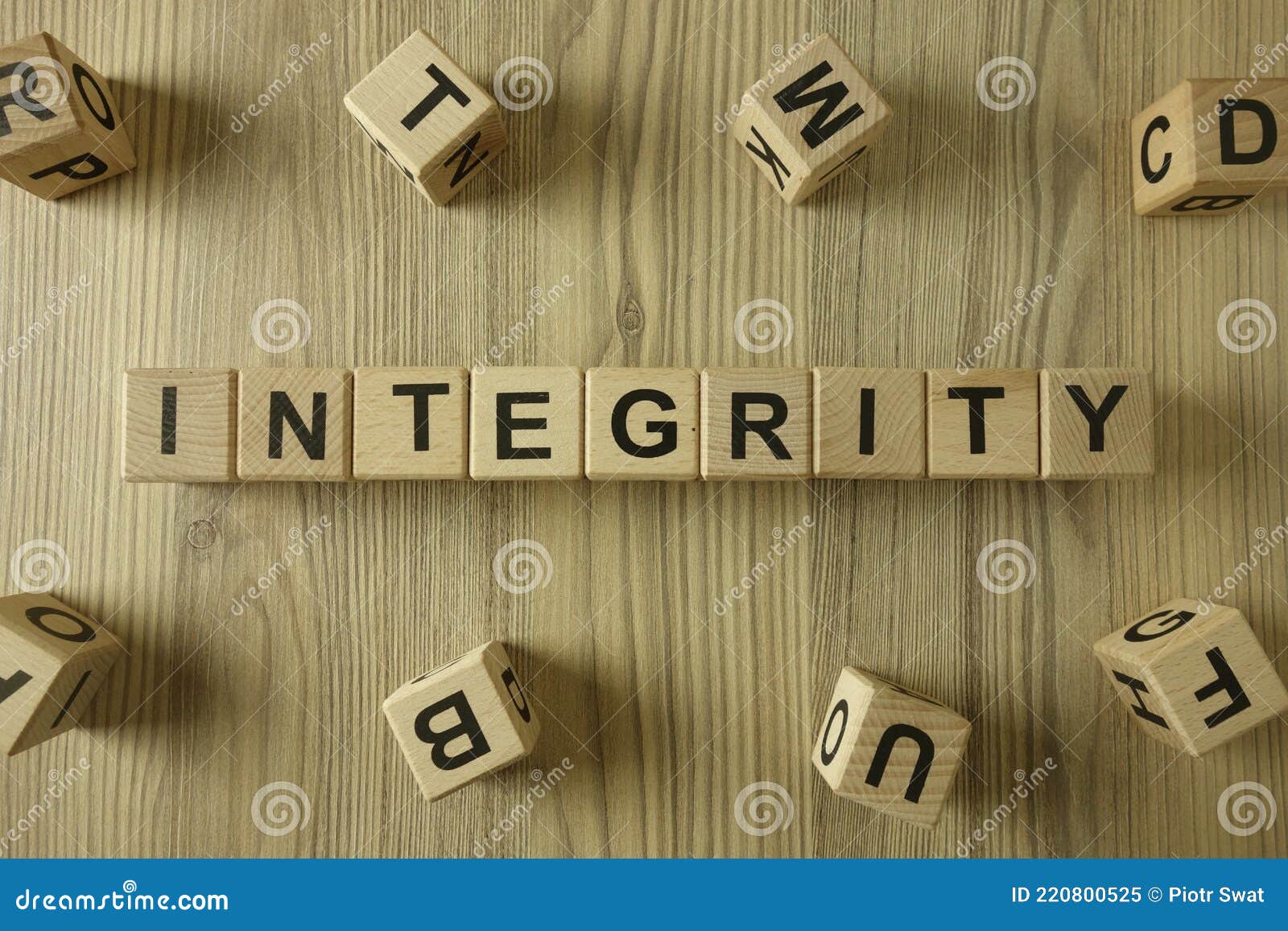 Word Integrity from Wooden Blocks Stock Image - Image of moral ...
