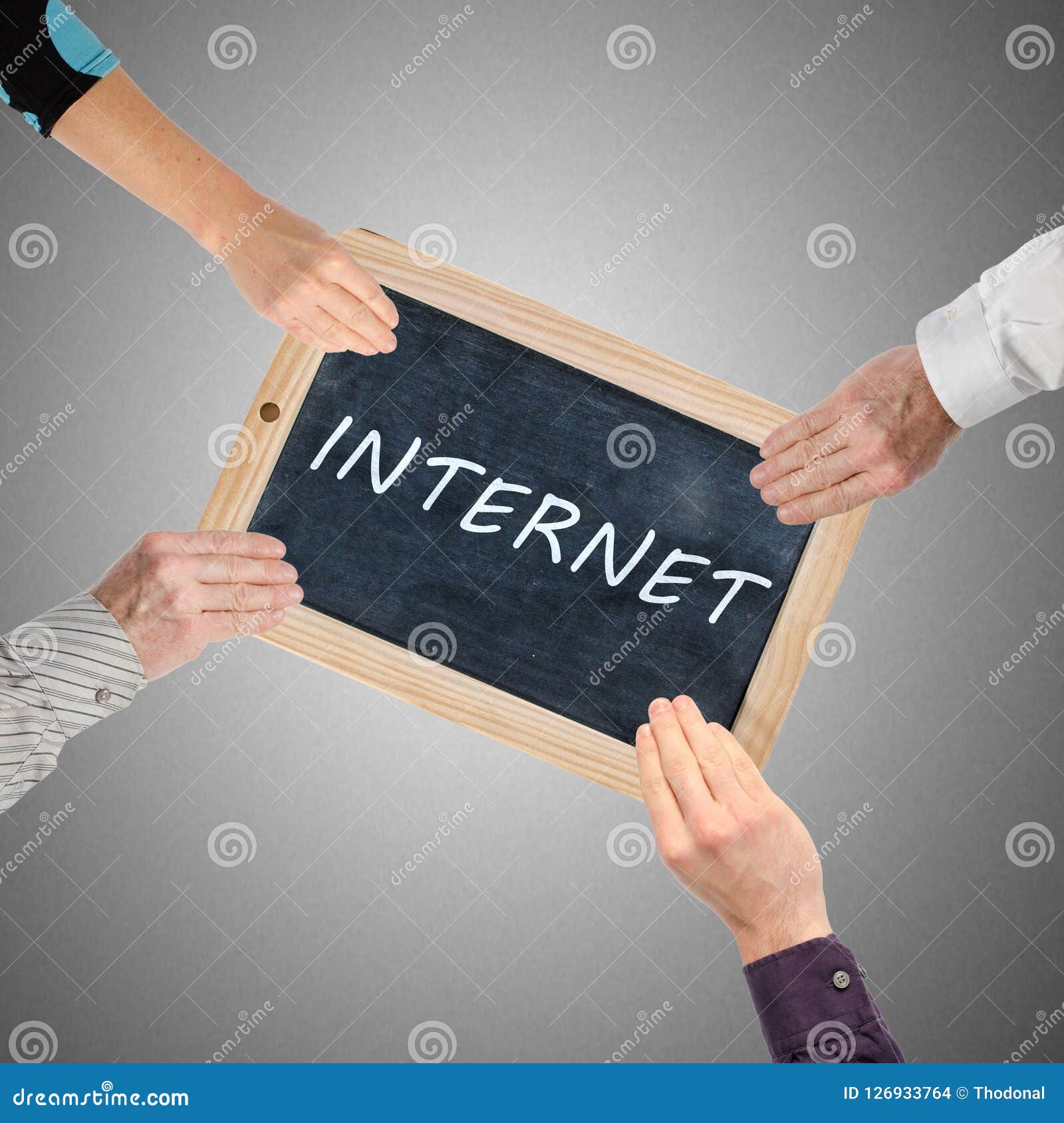 Word Internet Written on Chalkboard Stock Photo - Image of team ...