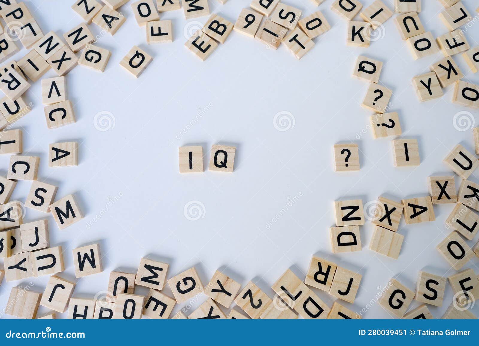Word IQ, Wooden Letters on Wooden Table, Intelligence Quotient on ...