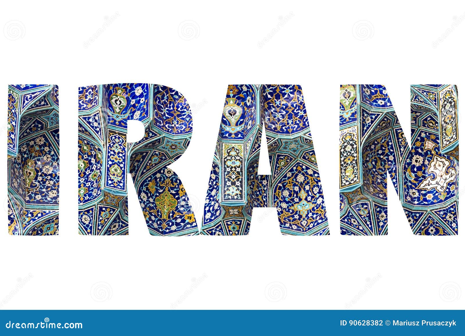 Word IRAN Over Symbolic Places. Stock Photo - Image of muslim, interior ...