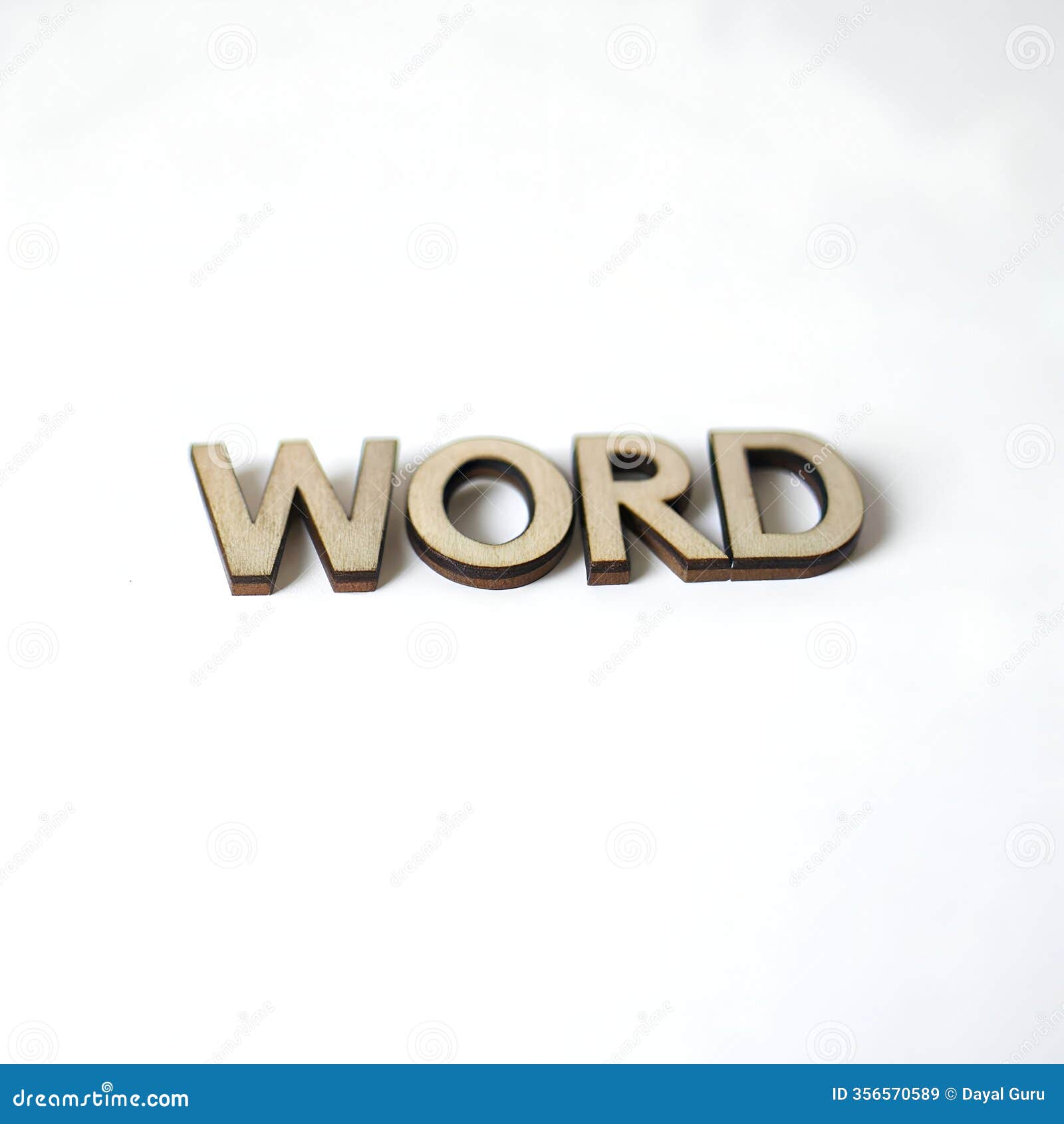 Word Isolated on White Background Stock Illustration - Illustration of ...