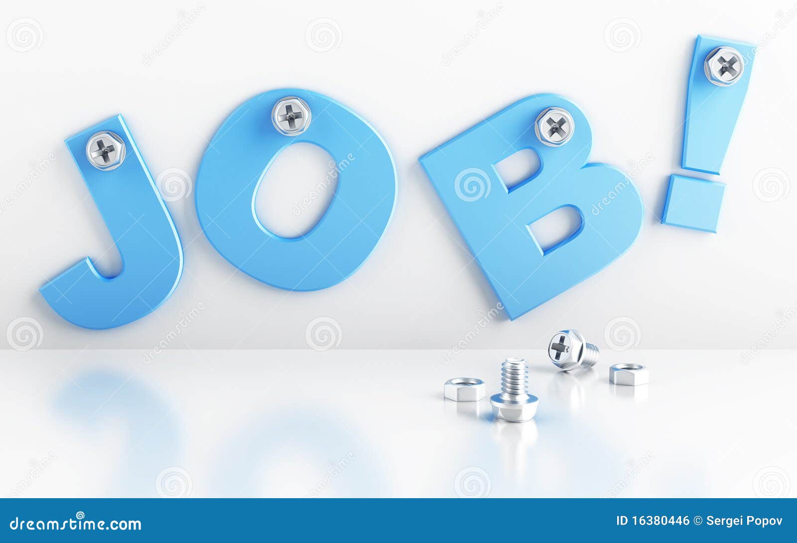 Word job stock illustration. Illustration of metallic - 16380446