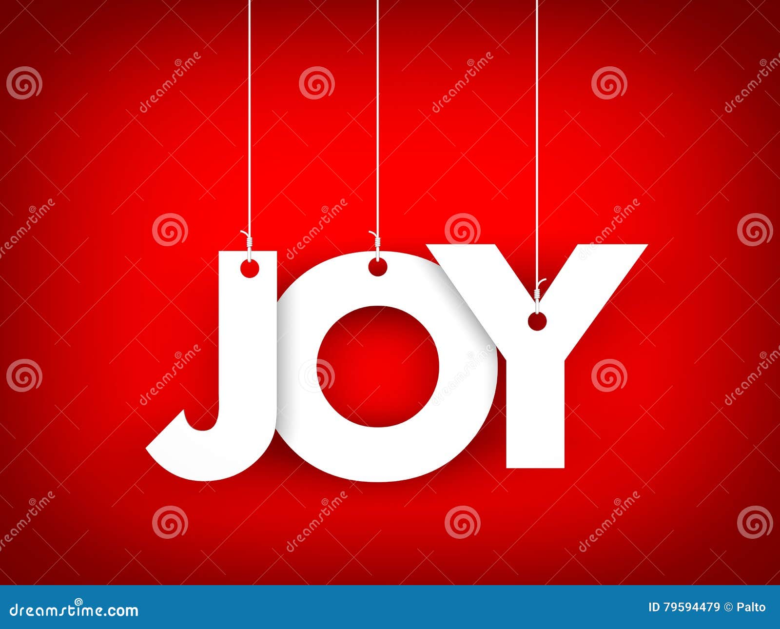 Word JOY Hanging on the Ropes Stock Illustration - Illustration of ...