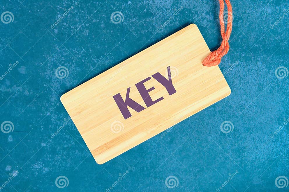 The Word Key on a Card with a String Stock Image - Image of research ...