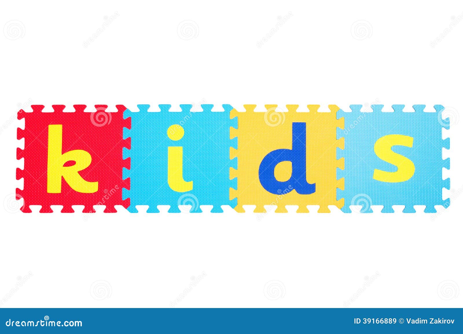 Word KIDS Written With Colorful Crayons On The Asphalt, Ground. Stock ...