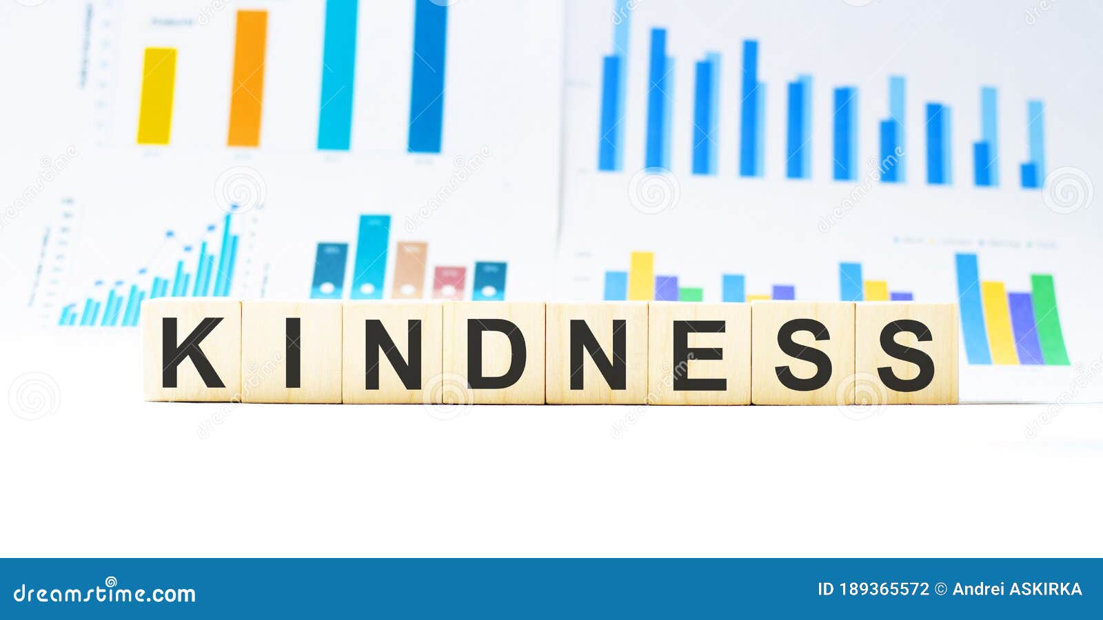 Word KINDNESS Made with Wood Building Blocks Stock Photo - Image of ...