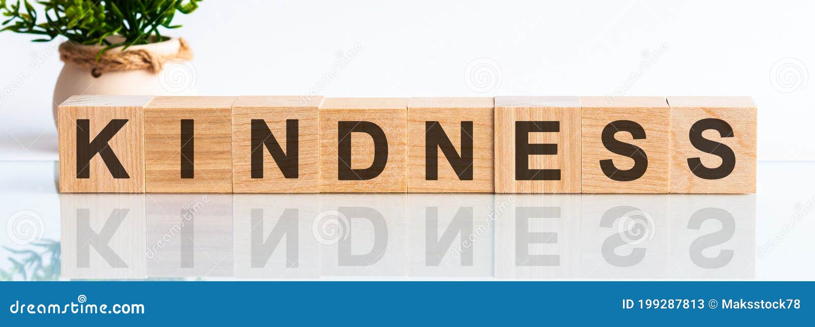 Word KINDNESS Made with Wood Building Blocks,stock Image Stock Image ...