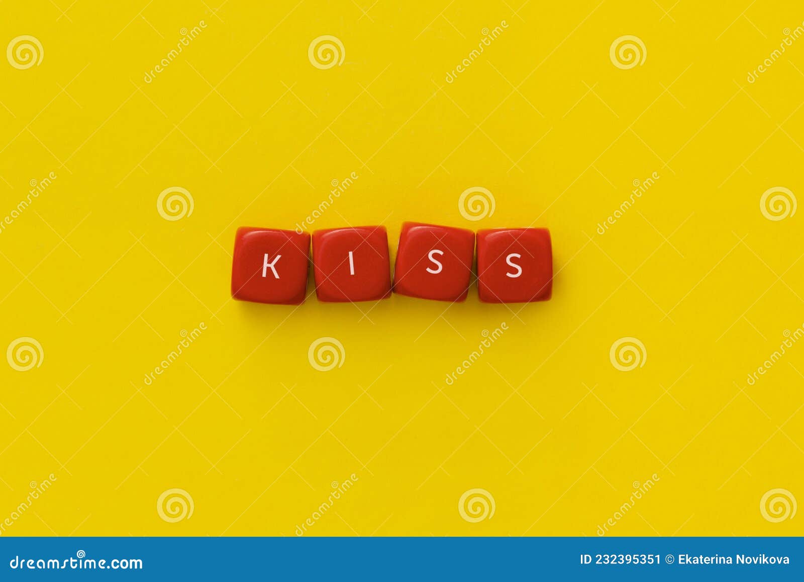 The Word `Kiss` on a Red Cubes Stock Image - Image of appointment, rose ...