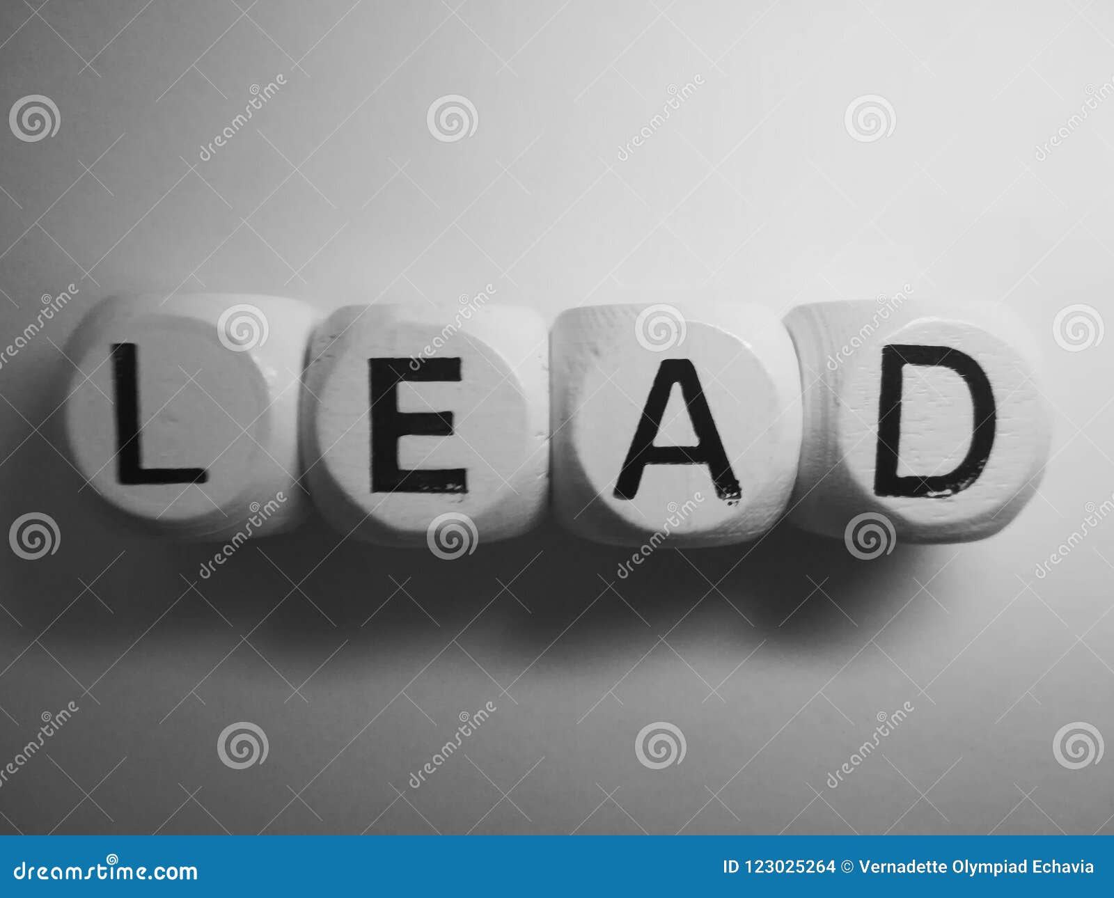 Word lead spelled on dice stock photo. Image of idea - 123025264