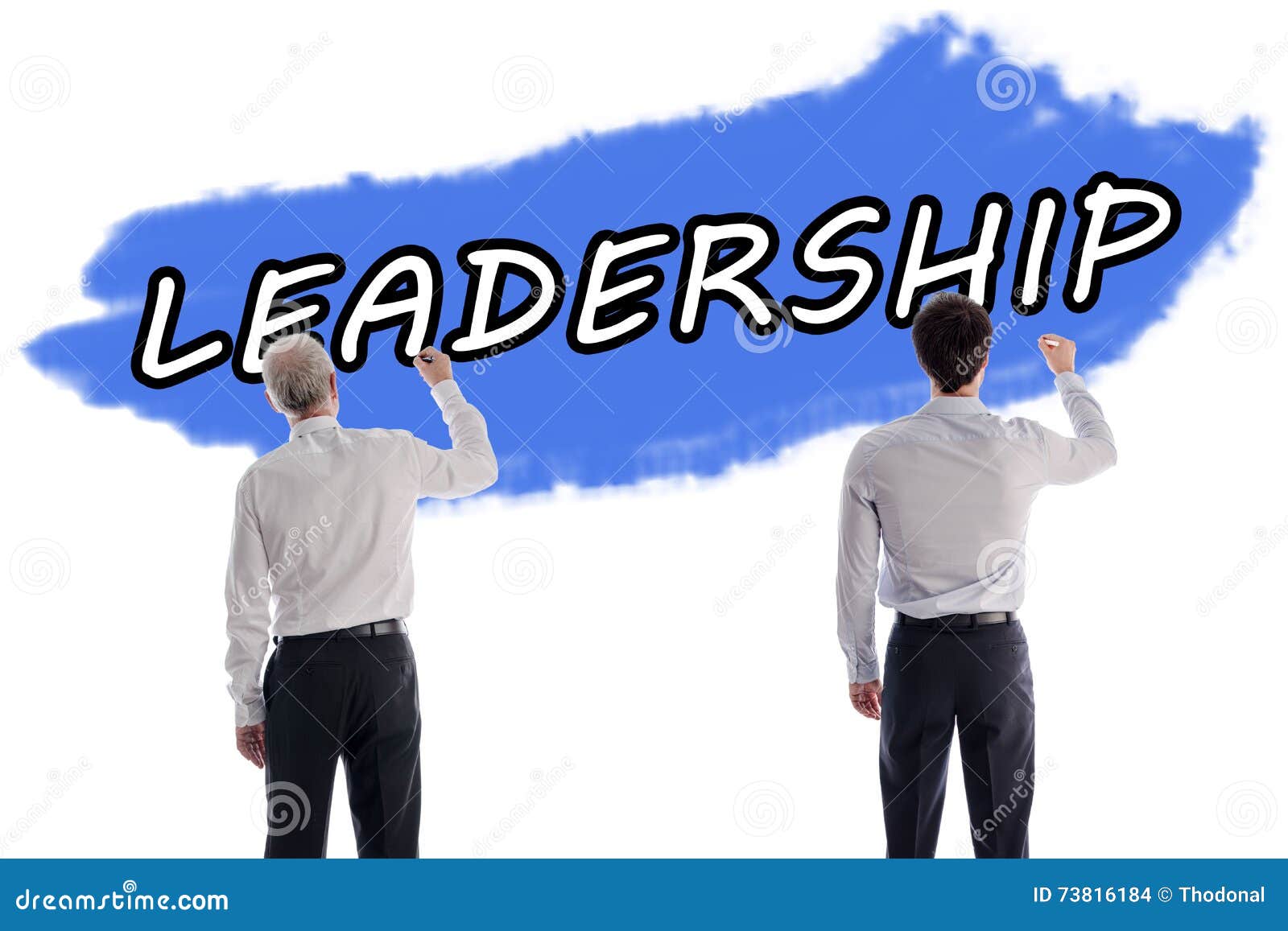 Word Leadership Written on a Wall Stock Photo - Image of decision, draw ...