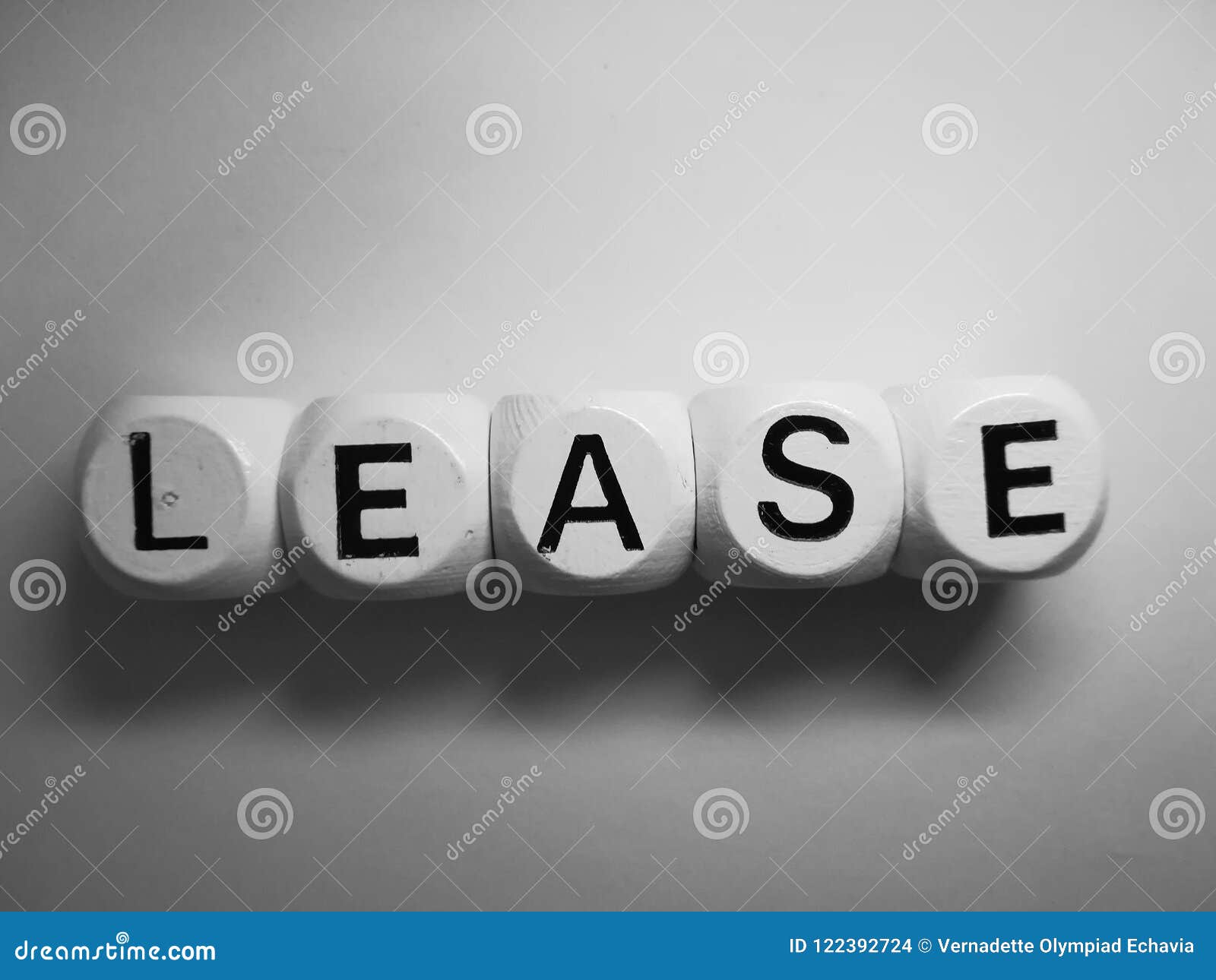 Word Lease Spelled on Wooden Dice Stock Photo - Image of word, spell ...