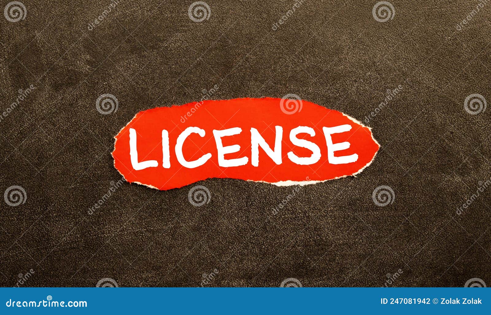 Word License Written on Notepad and White Background. High Quality ...