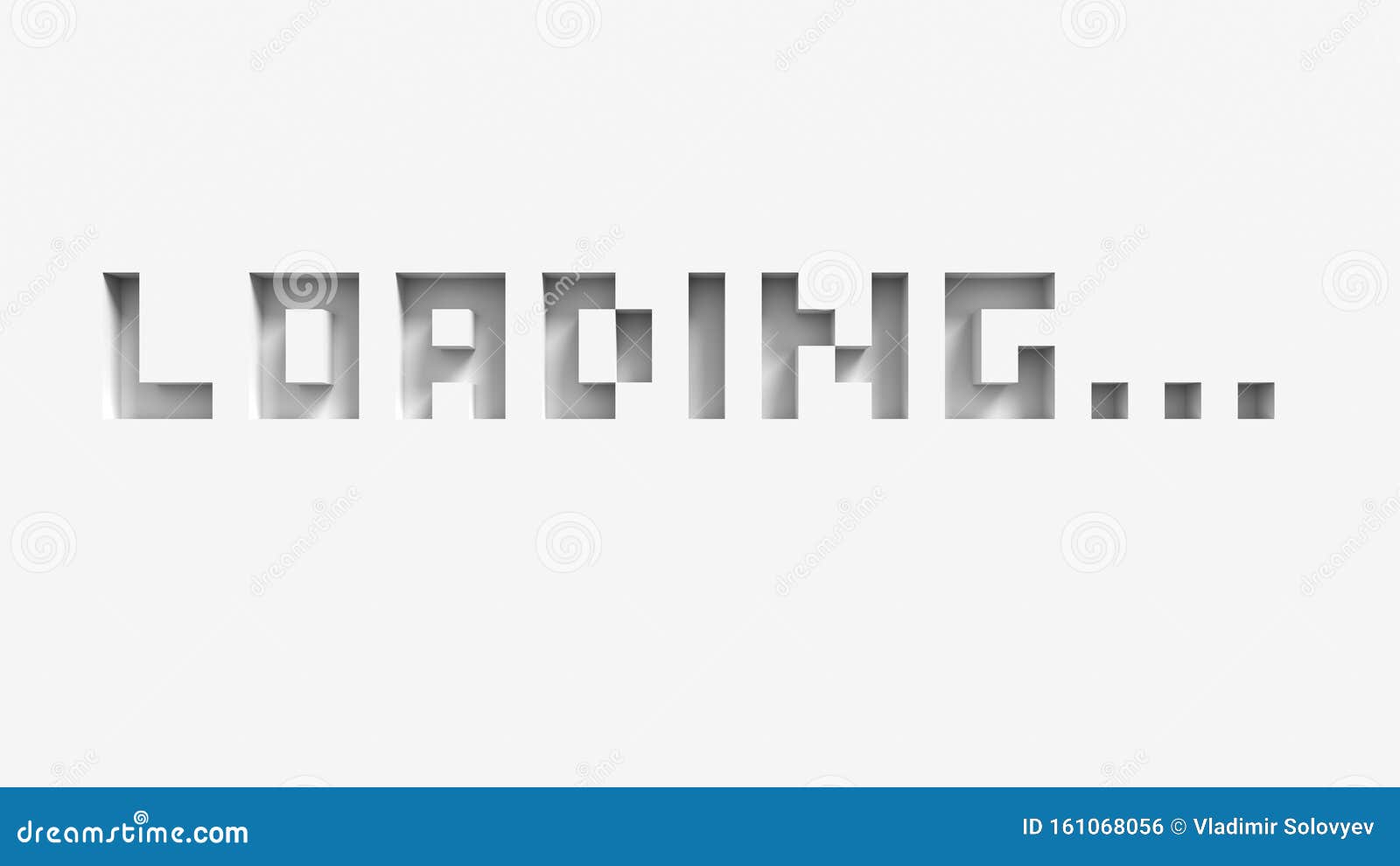 The word `load`. 3D render stock illustration. Illustration of ...