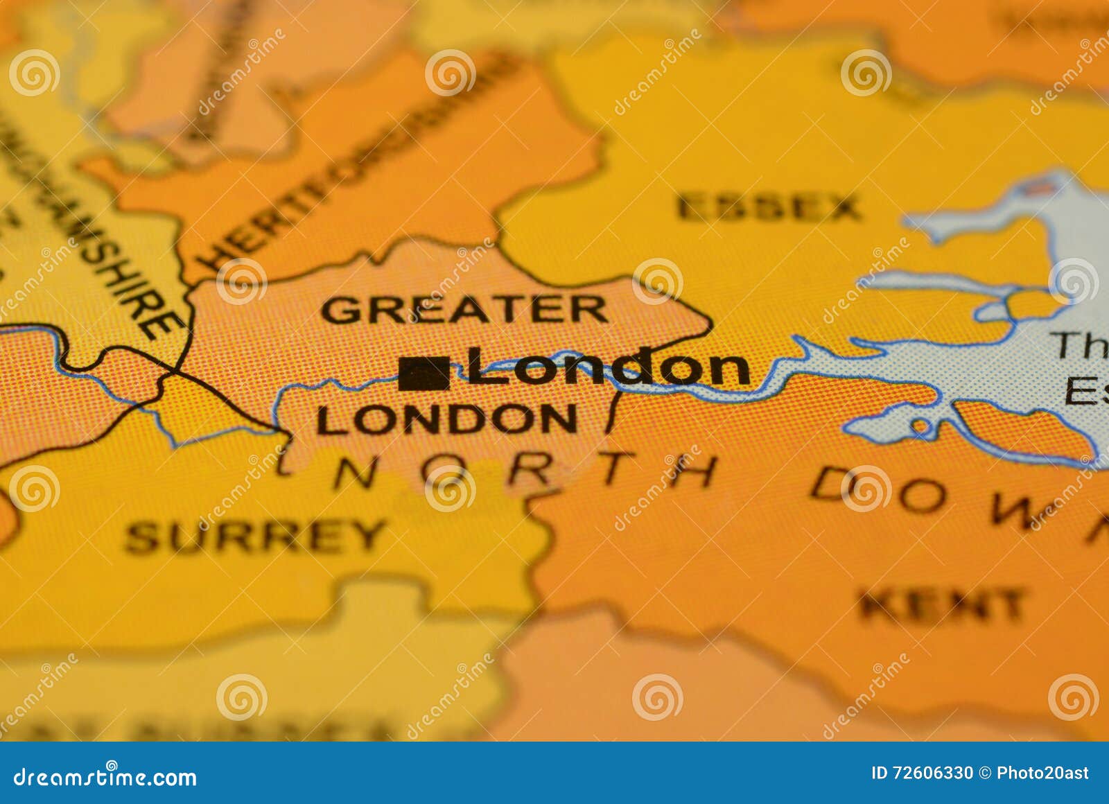 The word LONDON on the map stock photo. Image of closeup - 72606330