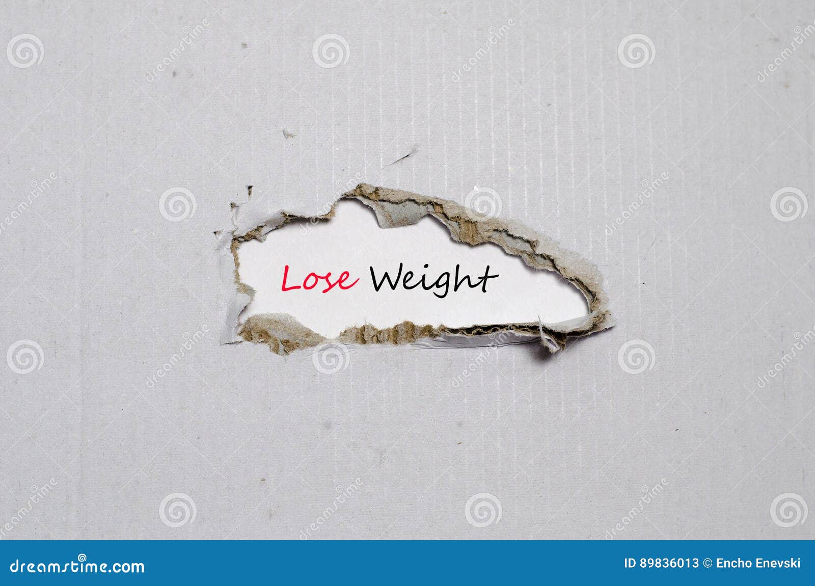 The Word Lose Weight Appearing Behind Torn Paper Stock Image - Image of ...