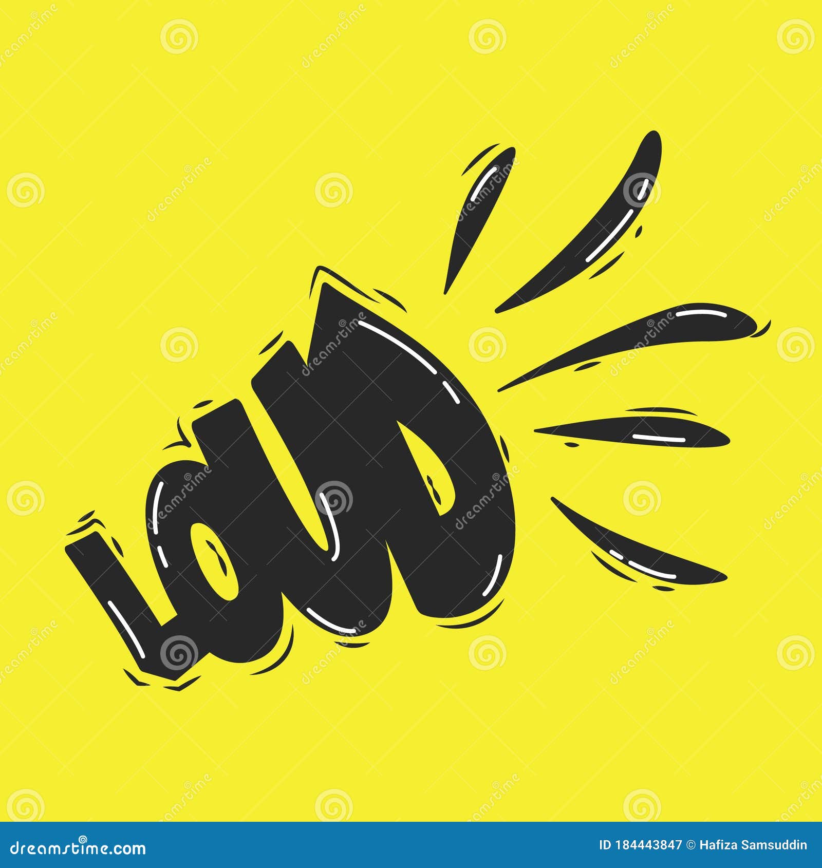 Word Loud. Vector Illustration Decorative Background Design Stock ...