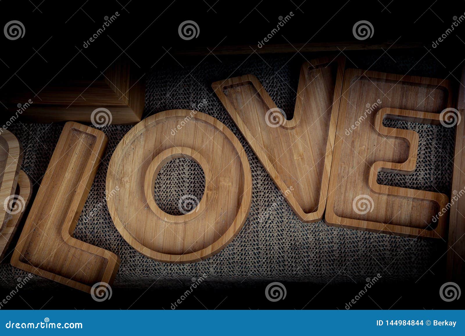 The Word of Love Written in Letters Stock Photo - Image of words, text ...