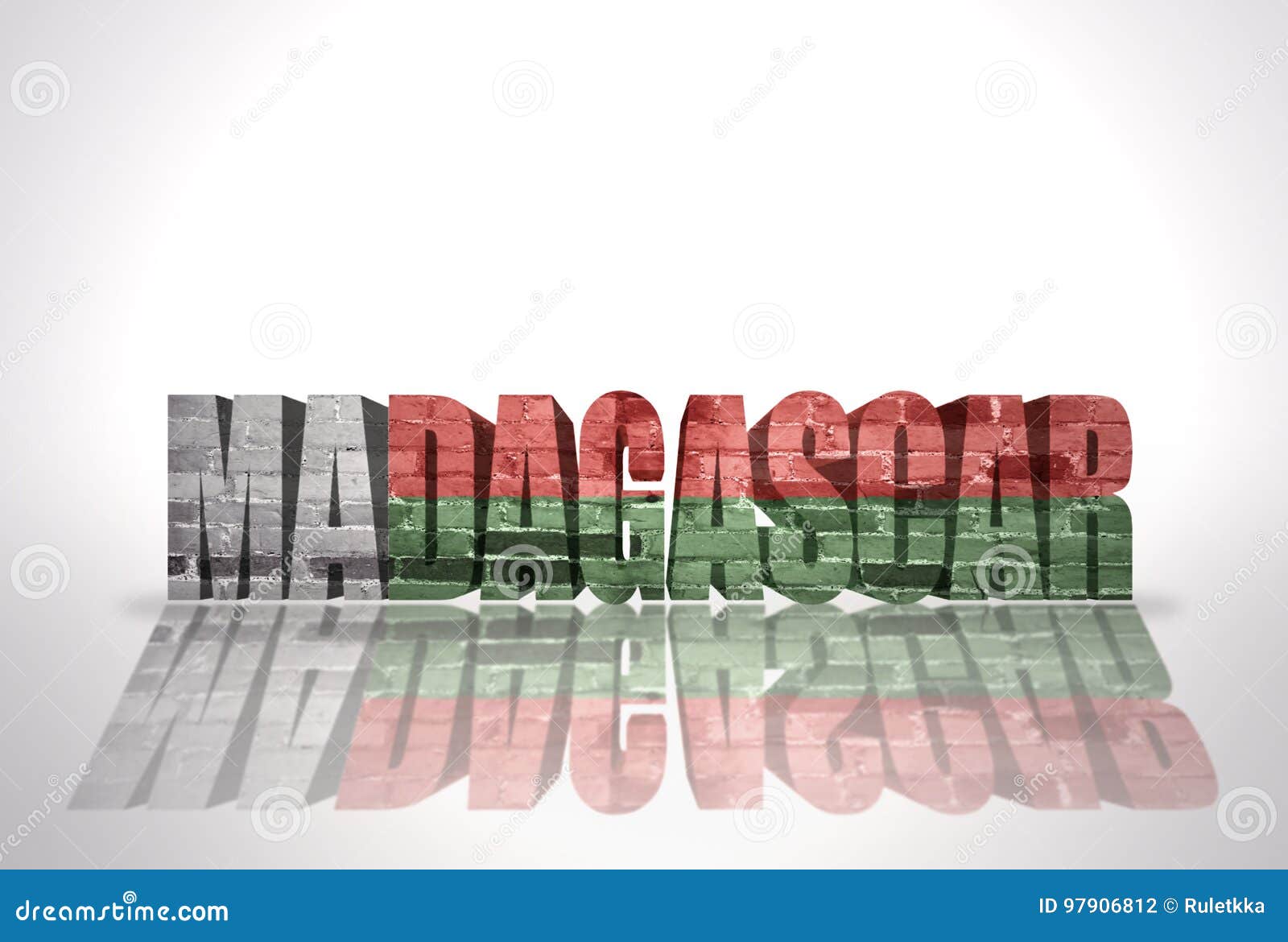 Word Madagascar on the White Background Stock Illustration ...
