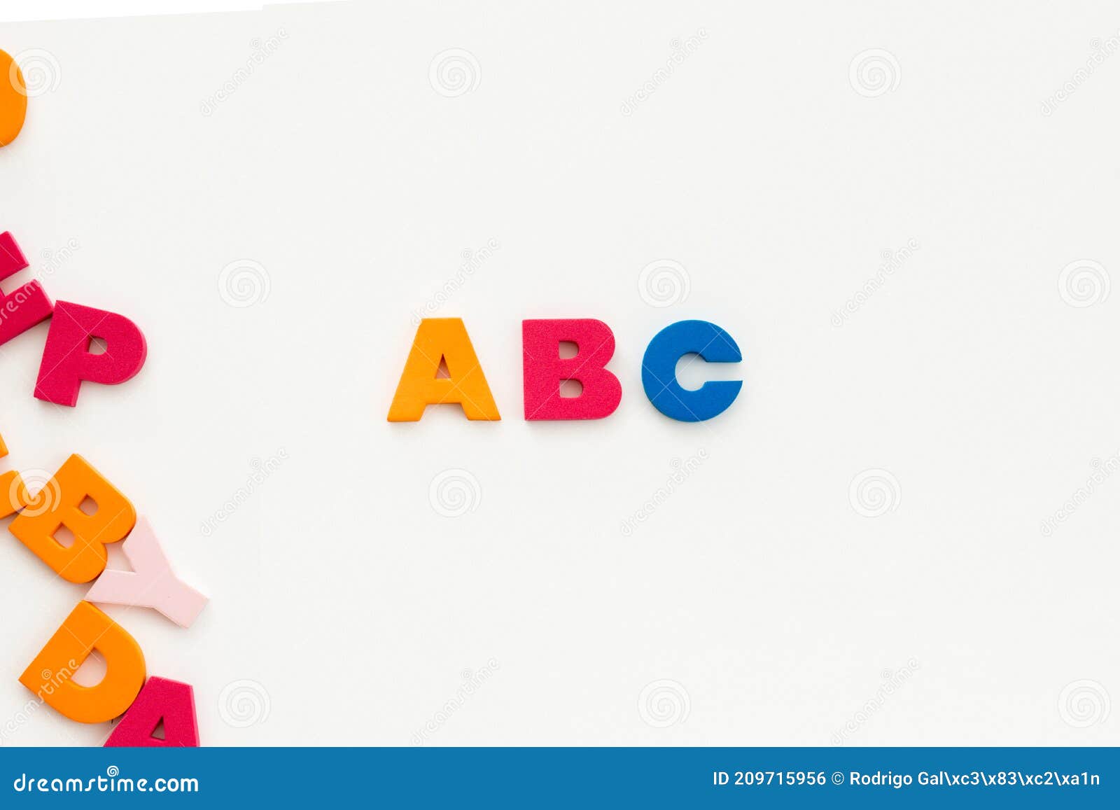 Word Made Up of Multicolored Letters. Abc Stock Photo - Image of symbol ...