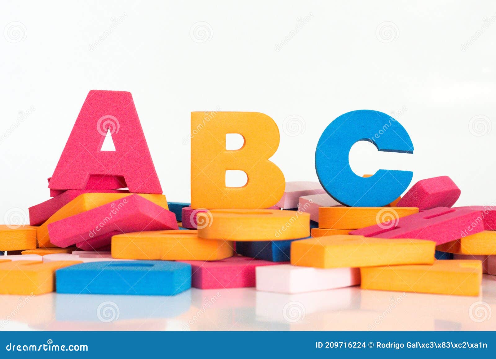 Word Made Up of Multicolored Letters. Abc Stock Photo - Image of font ...