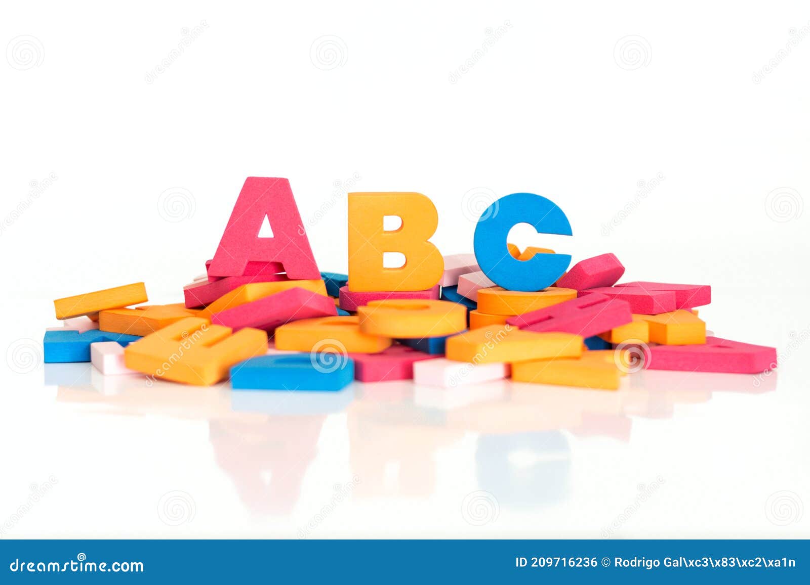 Word Made Up of Multicolored Letters. Abc Stock Photo - Image of learn ...