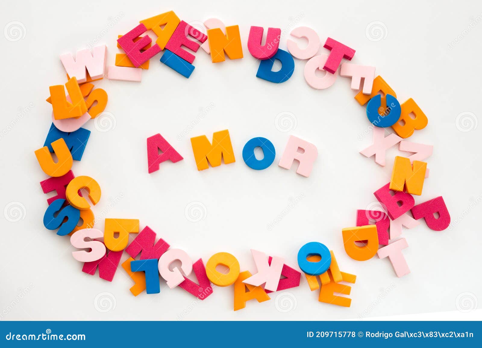 Word Made Up of Multicolored Letters Stock Photo - Image of english ...