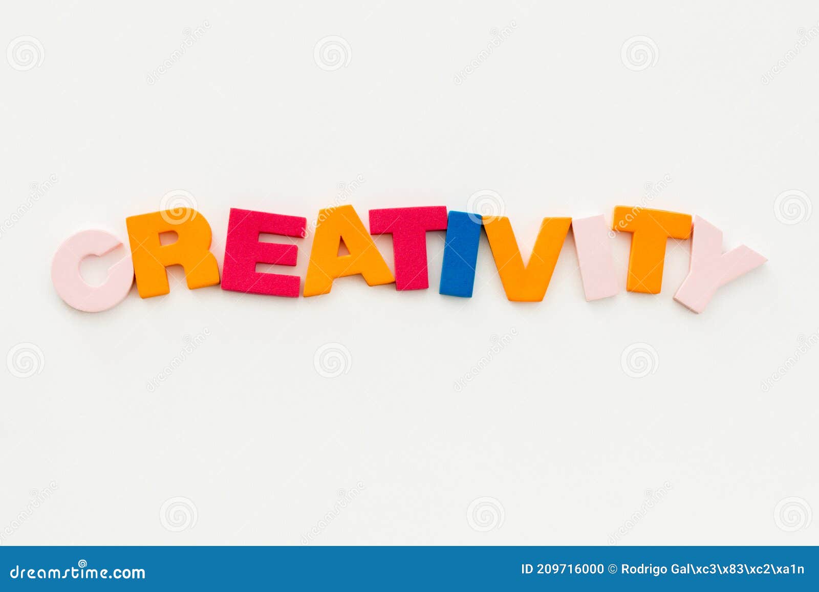 Word Made Up of Multicolored Letters. Creativity Stock Photo - Image of ...