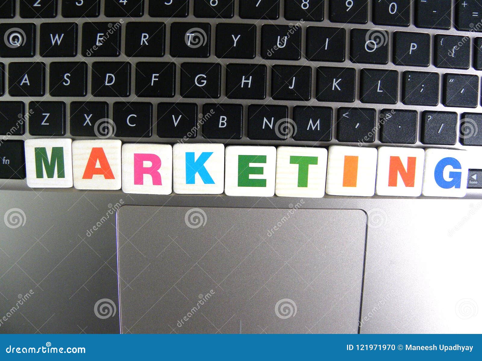 Word Marketing on Keyboard Background Stock Photo - Image of characters ...