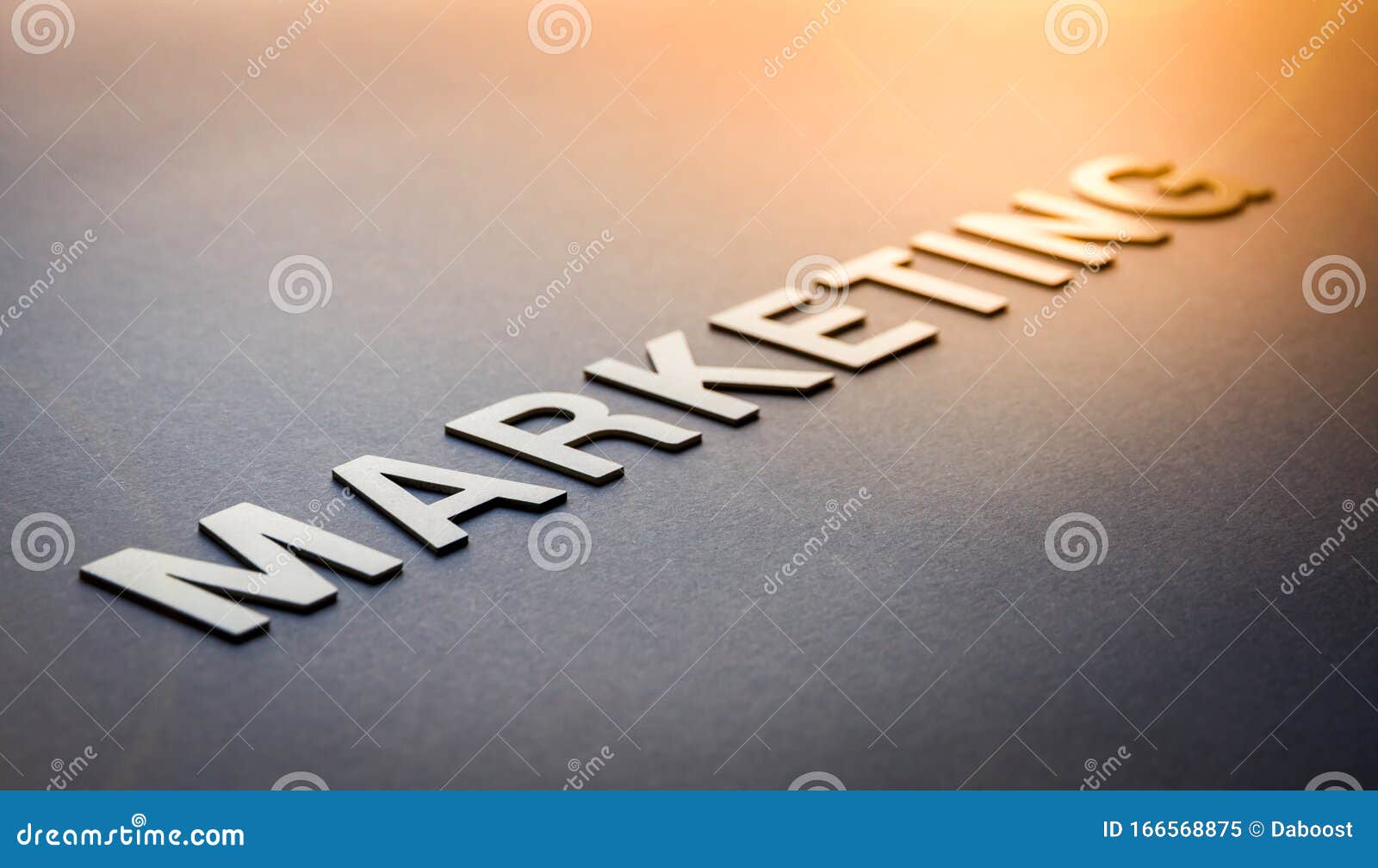 Word Marketing Written with White Solid Letters Stock Image - Image of ...