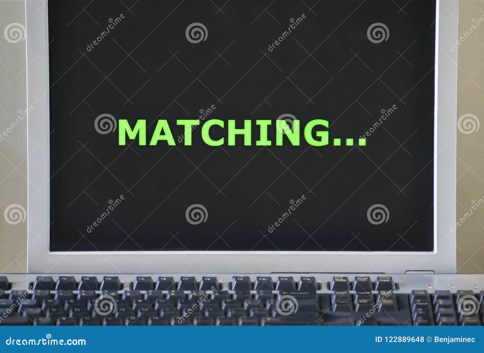 Word Matching on the Screen Stock Photo - Image of monitor, algorithm ...