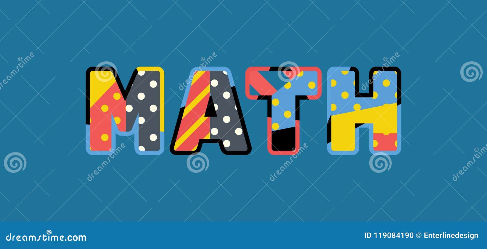 Math Concept Word Art Illustration Stock Vector - Illustration of ...