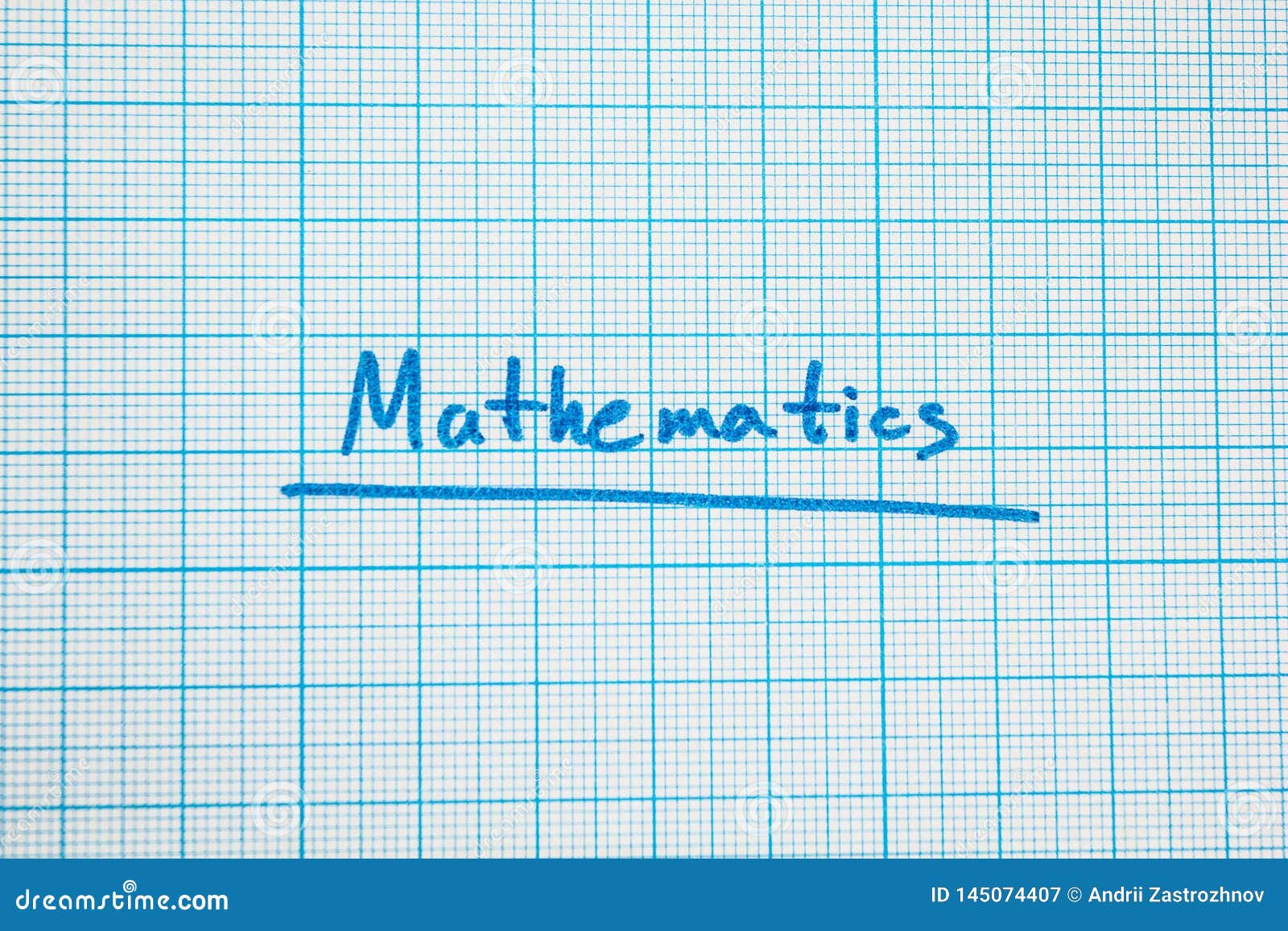 The Word `mathematics` is Close-up. Stock Illustration - Illustration ...
