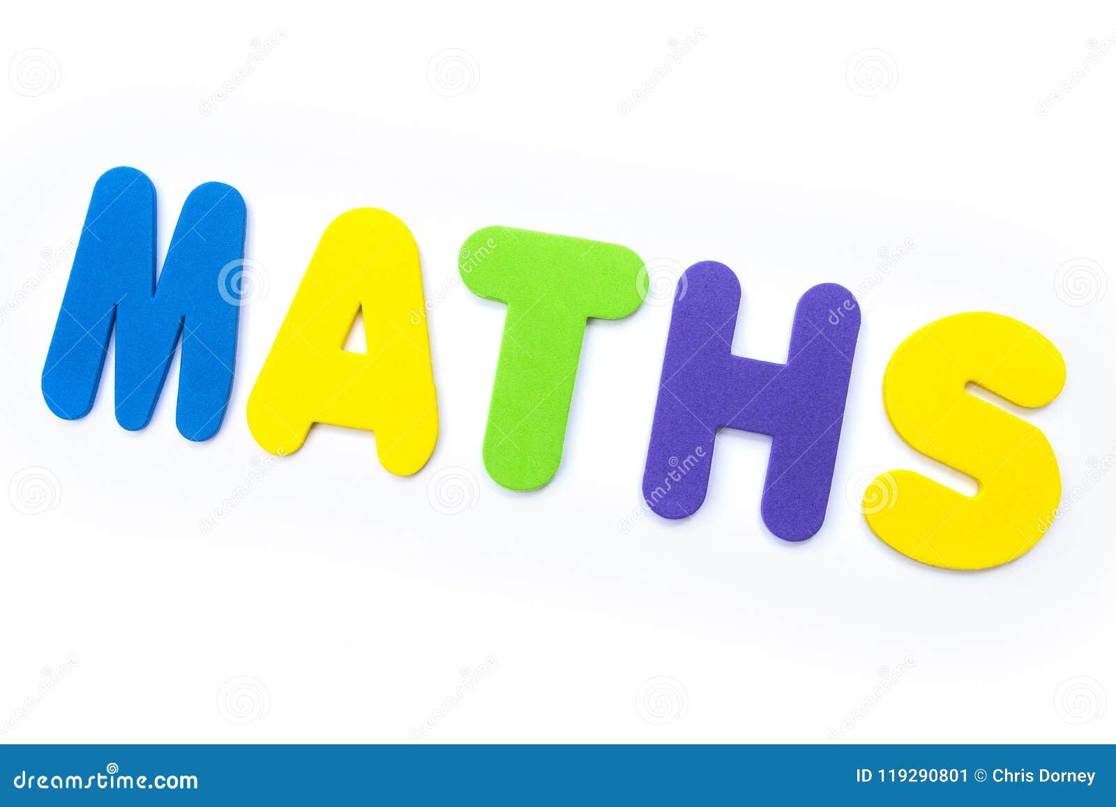 The word MATHS stock image. Image of header, algebra - 119290801