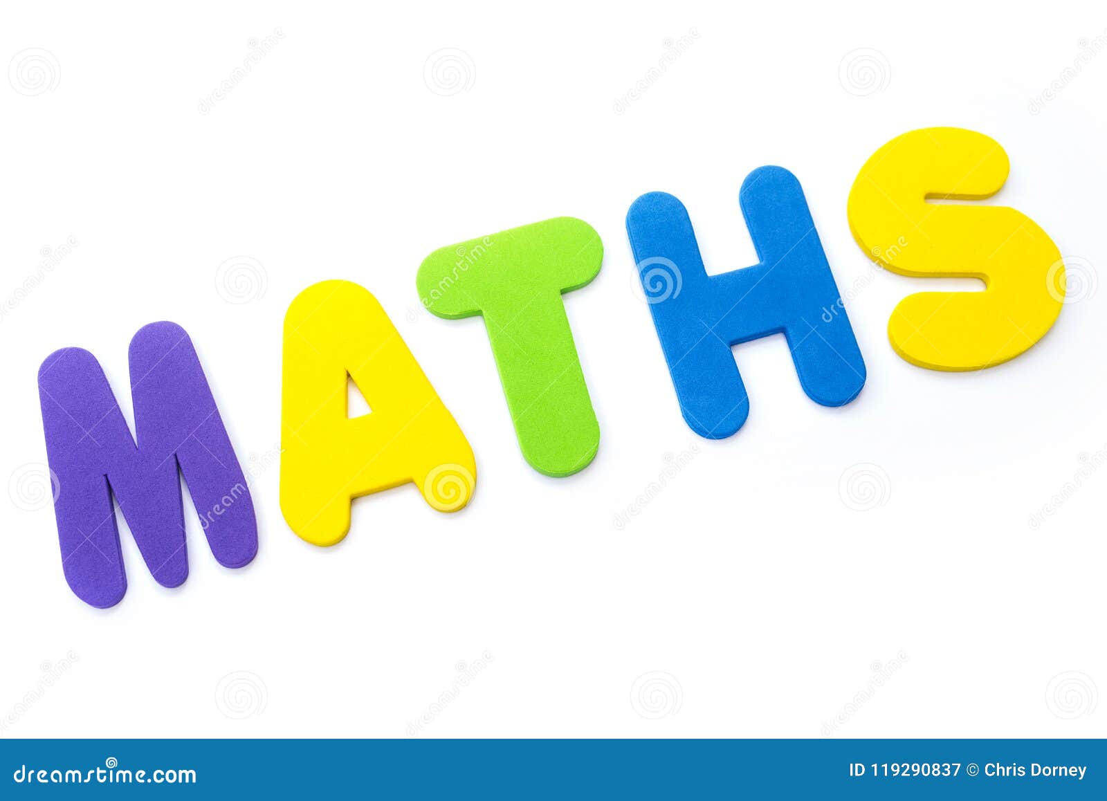 The word MATHS stock image. Image of coloured, mathematics - 119290837