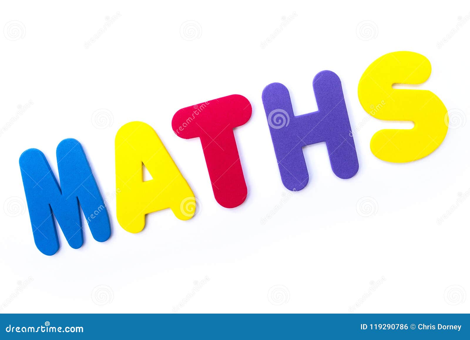 The word MATHS stock photo. Image of calculus, intelligent - 119290786