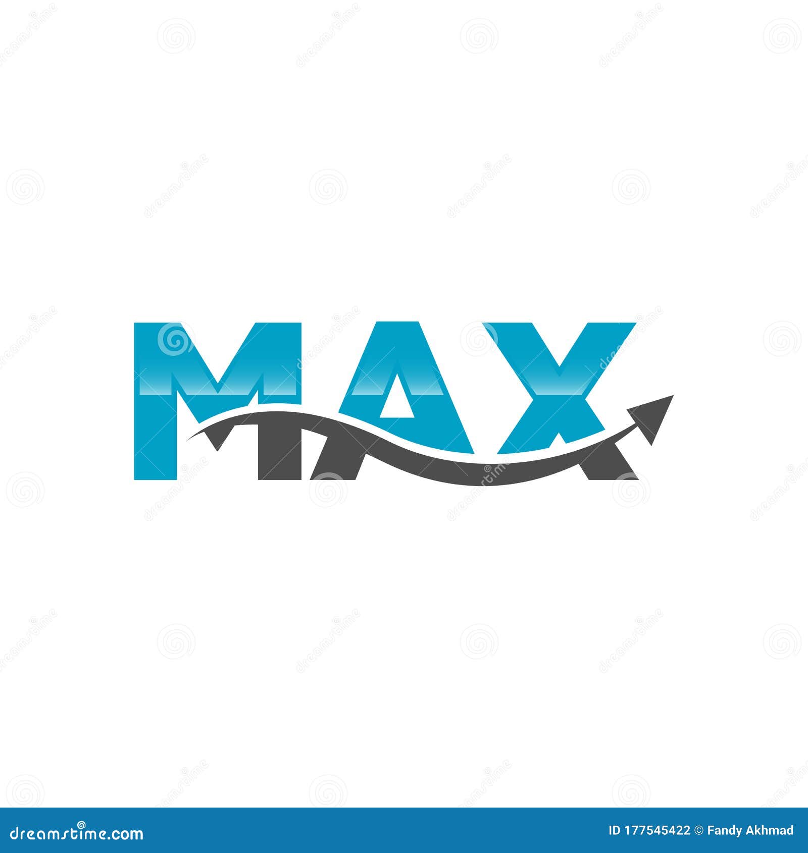 Word Max Logo Letter Typography Vector Template Design Illustration ...