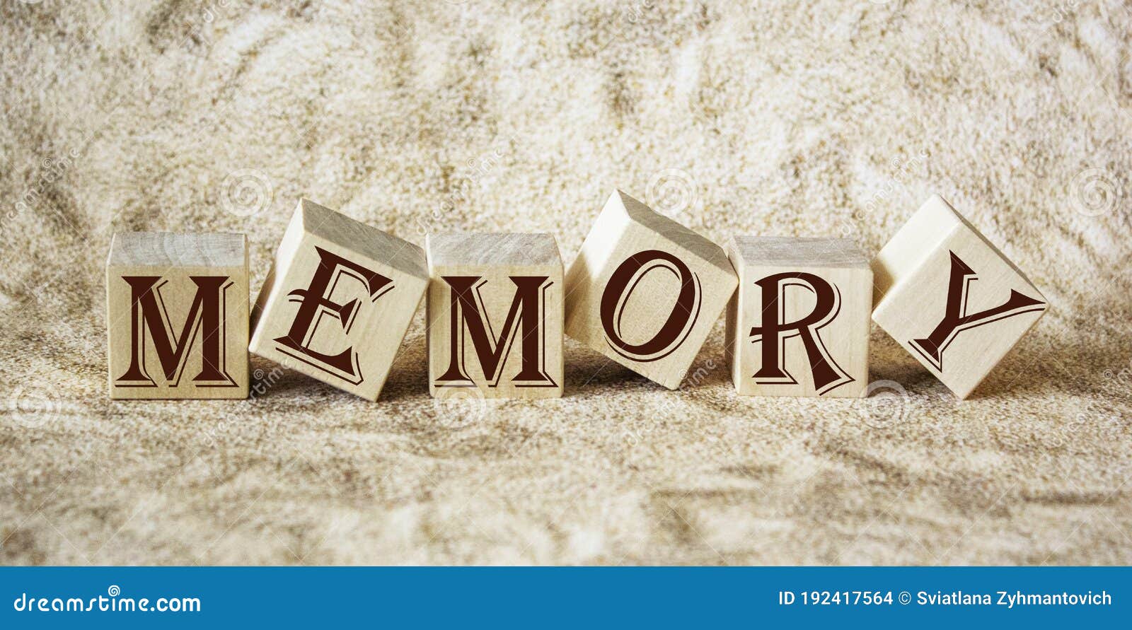 The Word of MEMORY on Building Blocks Stock Photo - Image of medicine ...